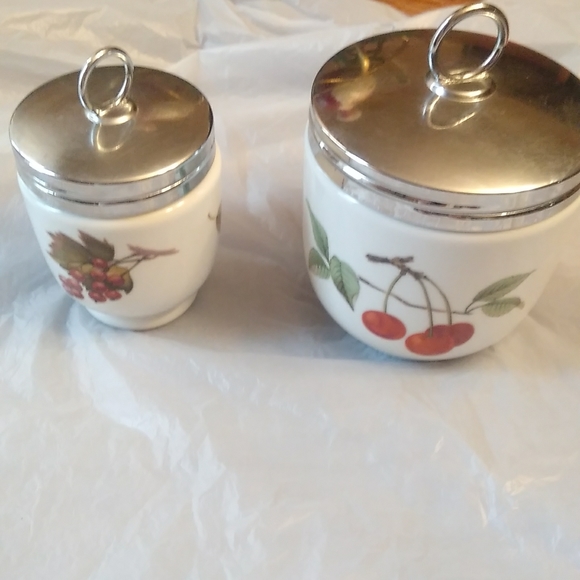 Royal Worcester | Accents | Two Royal Worcester Porcelain Containers ...